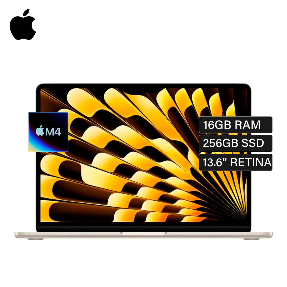 MacBook Air 13 A3240 Chip M4 Ram 16GB Disco 256GB 13.6" Retina Starlig ...